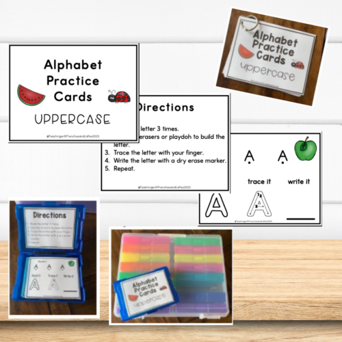 Alphabet Practice- Upper and Lowercase Printables & Practice Cards ...