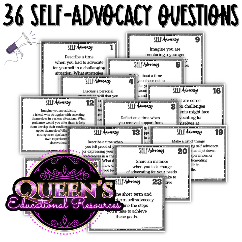 Self-Advocacy Reflection Questions | Self-Advocacy Worksheets ...