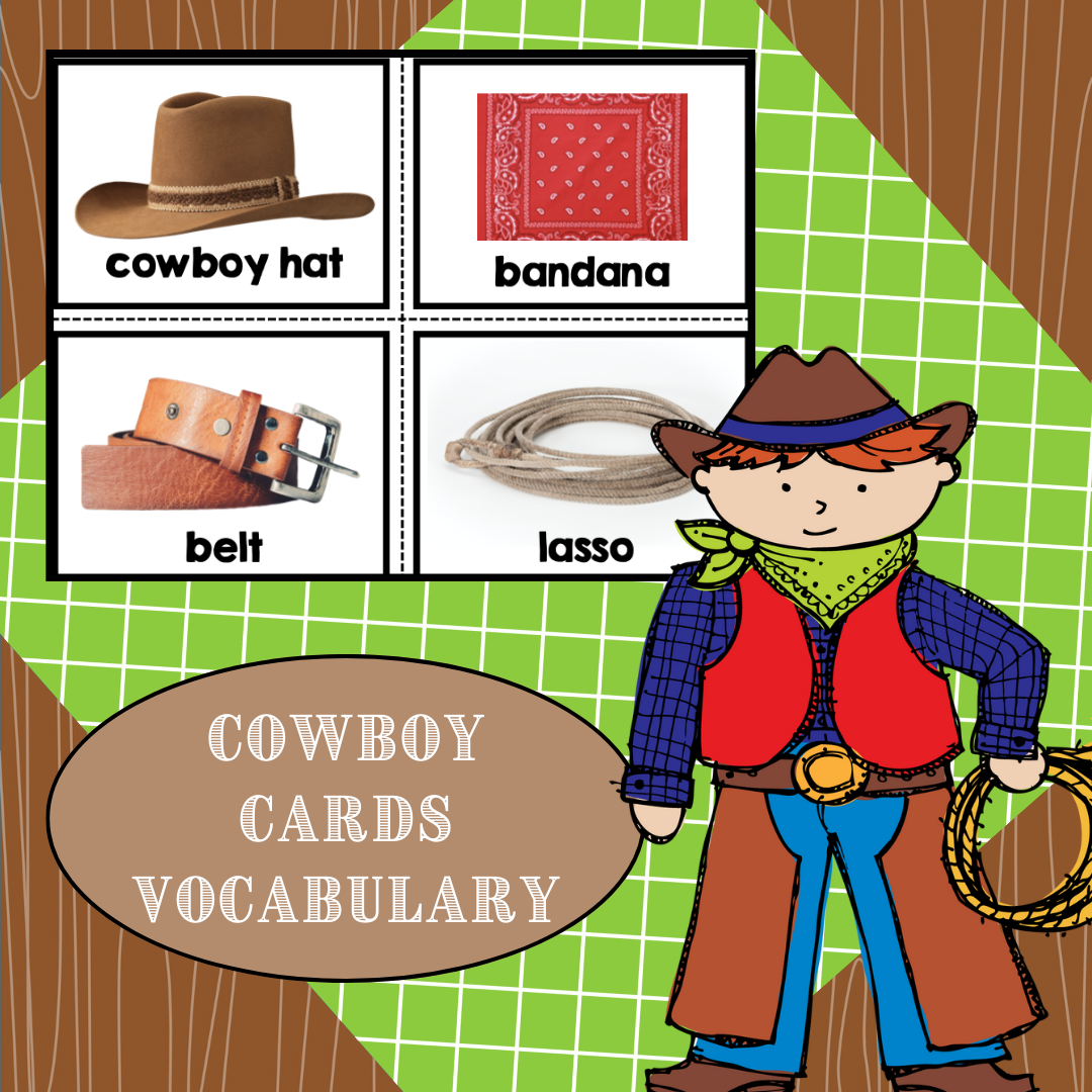 Cowboy Activities - Editable Word Work, Writing, Vocabulary - Classful