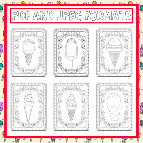 Summer-back to school - ice cream day activities -free coloring pages ...