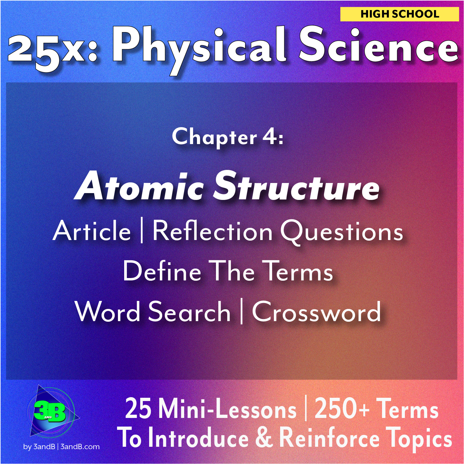 25x Physical Science Atomic Structure Classful