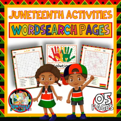 Juneteenth Freedom Day activities- Juneteenth word search worksheets ...