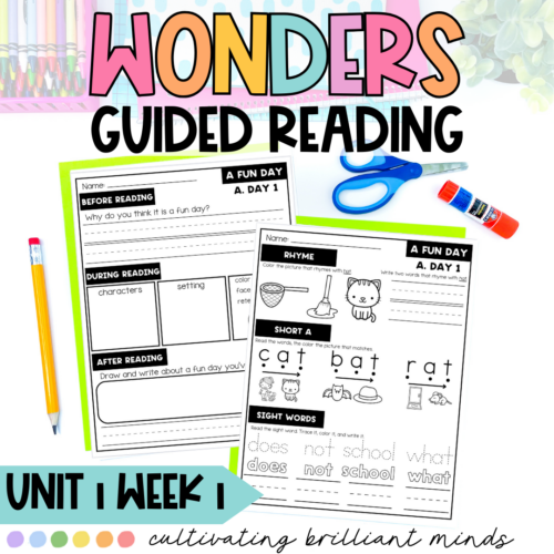 McGraw-Hill Wonders First Grade Bundle | Unit 1 Week 1 | Phonics, HFW ...