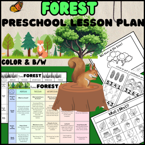 FOREST- Preschool Weekly Lesson Plan - Classful