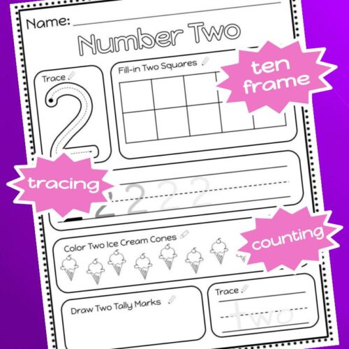 FREE Summer Number Practice Worksheets | Preschool Math | Numbers 1-10 ...
