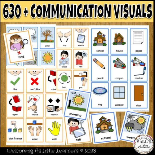 Non verbal, ELL Visual Communication CORE Book, Communication Board All ...