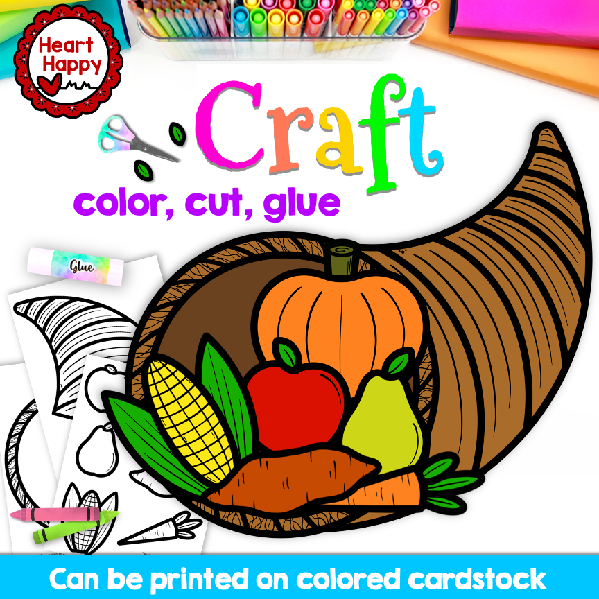 Fall Harvest Cornucopia Craft - Classful