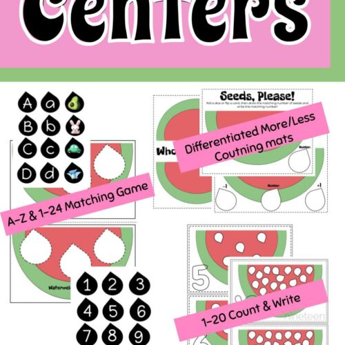 Watermelon Day Activities | Math | ELA | Preschool | Kindergarten ...