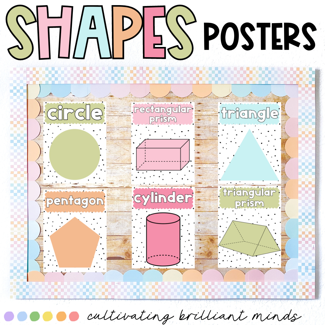 In Bloom 2D and 3D Shapes Posters | Classroom Decor | Back to School ...