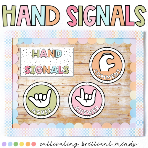In Bloom Hand Signal Posters | Classroom Decor | Back to School - Classful