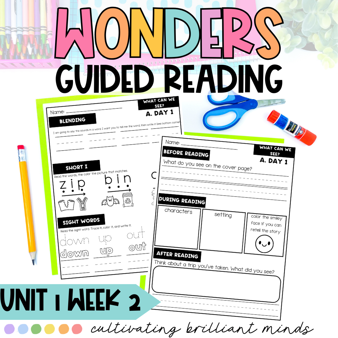 McGraw-Hill Wonders First Grade Guided Reading Small Group | Unit 1 ...