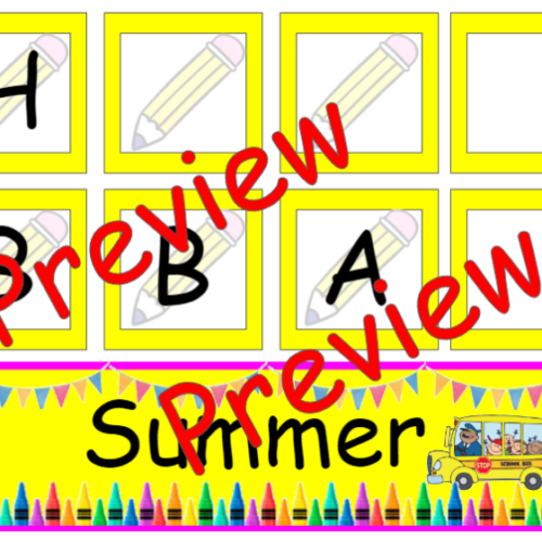 August Summer Calendar Numbers Back to School Classroom Decor - Classful