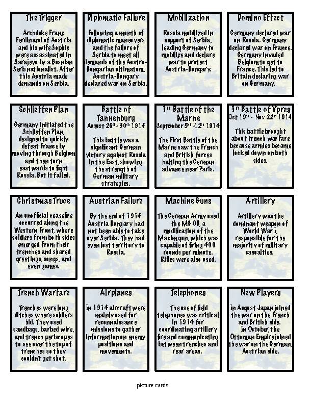 20th Century History Board Games #4 - World War I in 1914 (American ...
