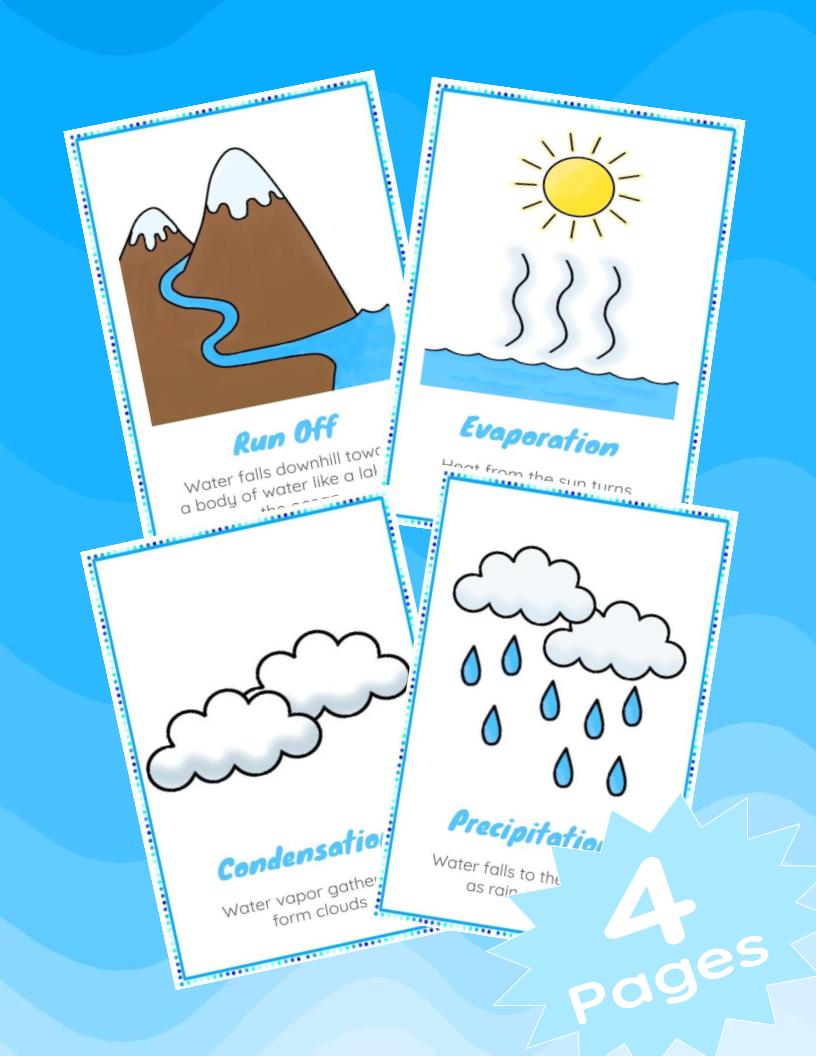 FREE Water Cycle Book - Classful