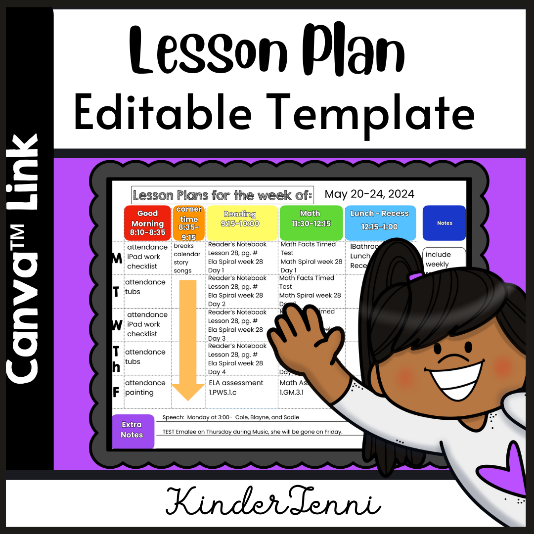 Editable Lesson Plan Template - Classful