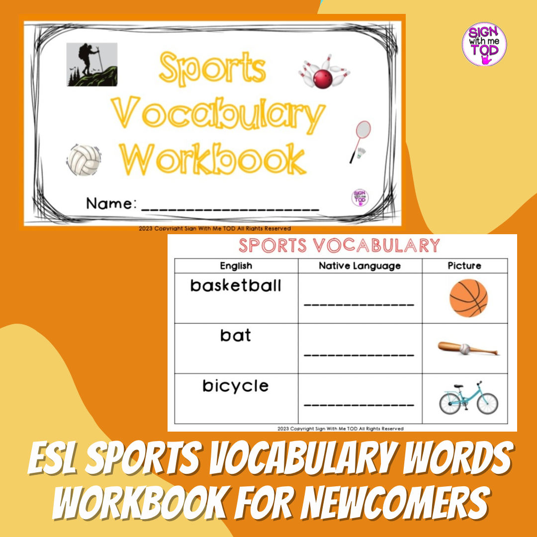 ESL Sports Vocabulary Workbook for Newcomers - Classful