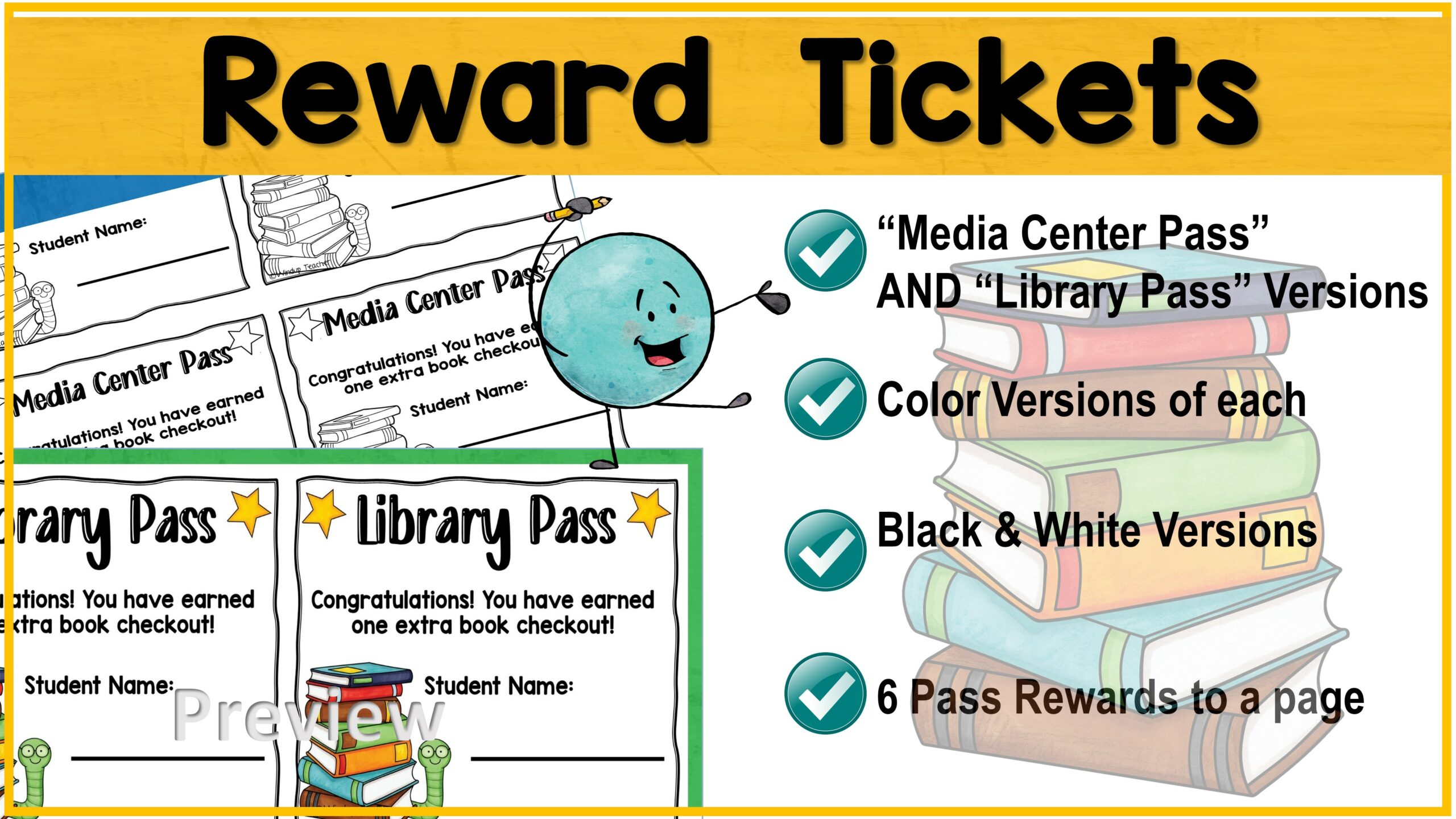 Library Passes & Extra Book Check Out Free Reward Coupon Pass - Media ...