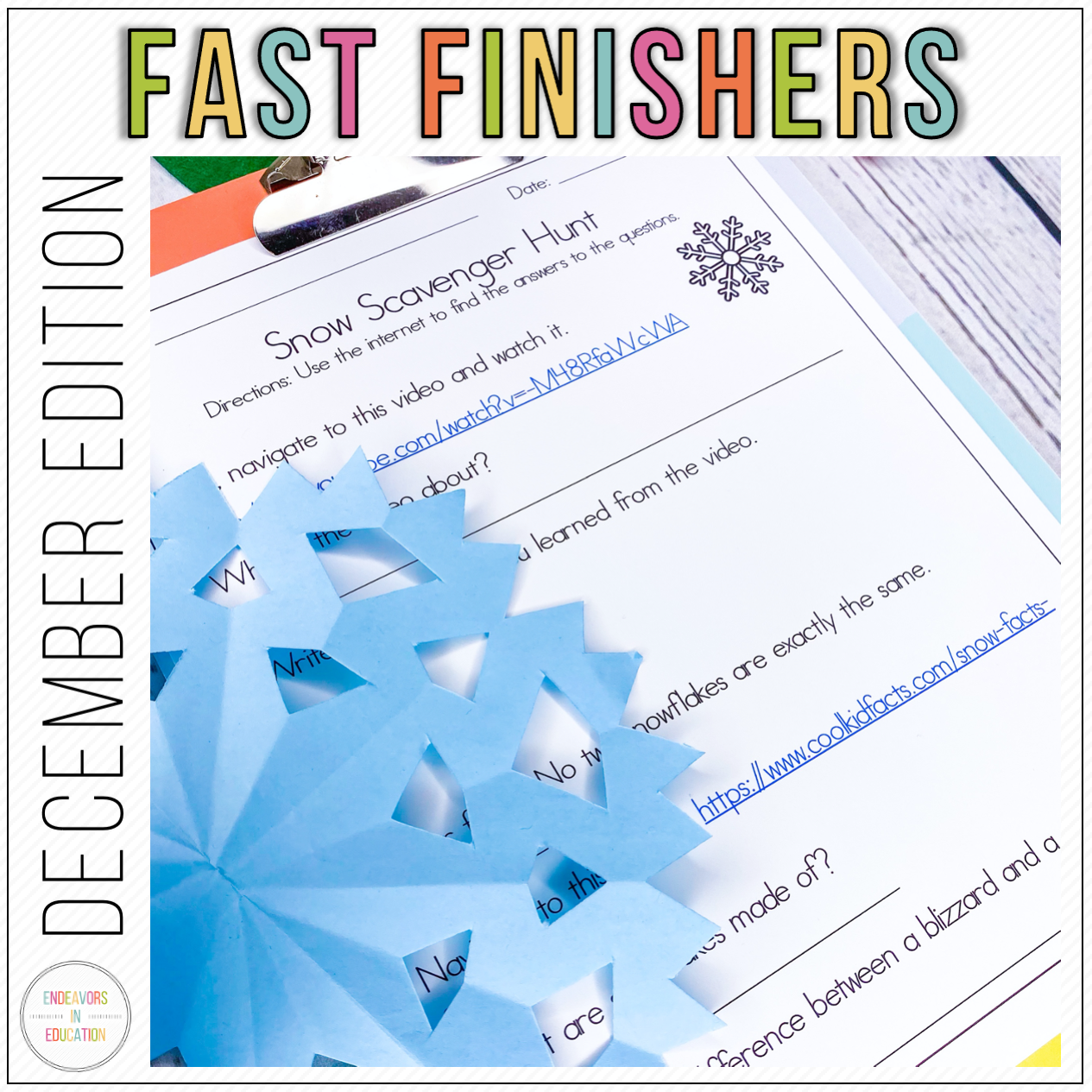 Fast Finisher Activities for December - Classful