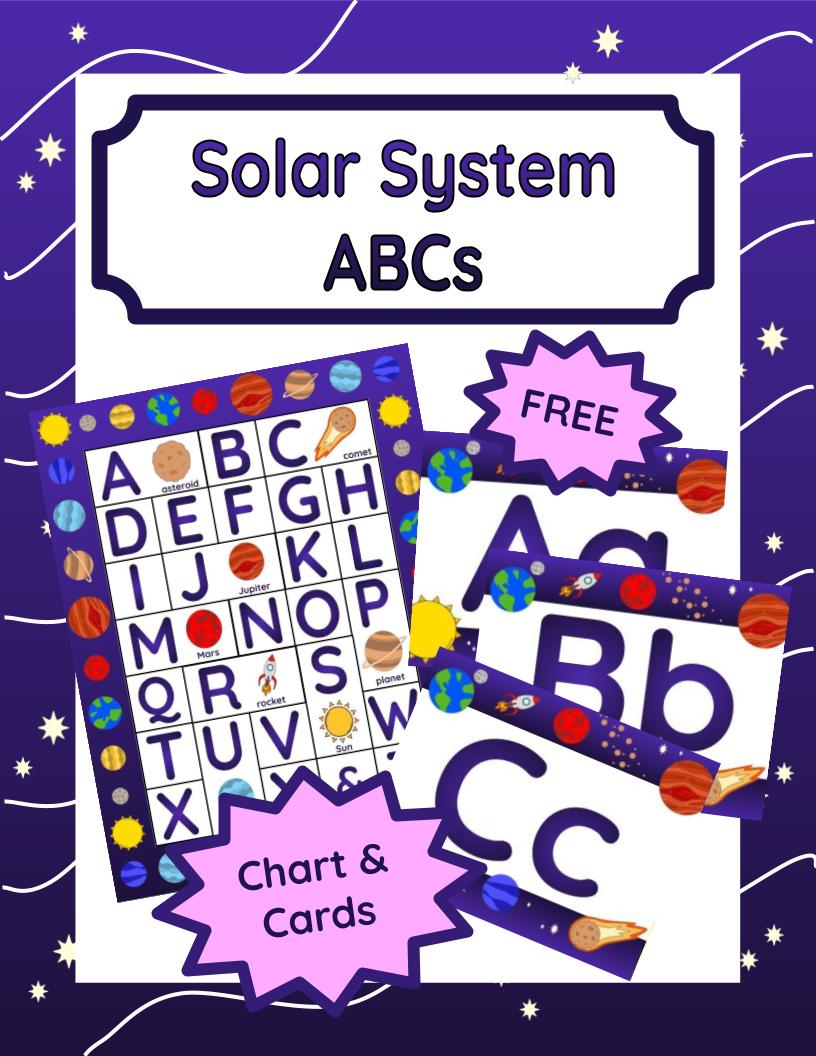 Free Solar System Chart