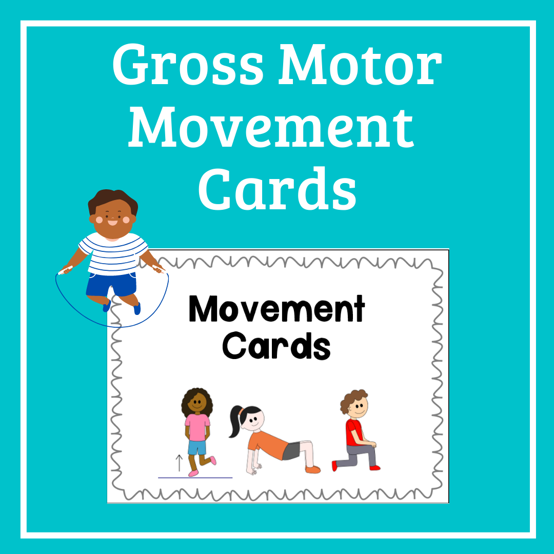 Gross Motor Movement Cards- Hand-Drawn Brain Break - Classful