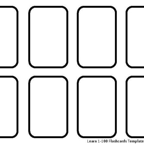 Free Learn 1-100 Flashcards Template - Classful