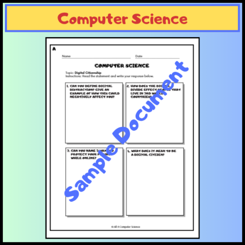No Prep Computer Science [input And Output Devices] Classful
