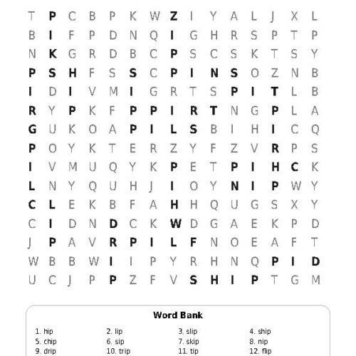 Ip Family CVC Word Search Freebie! - Classful