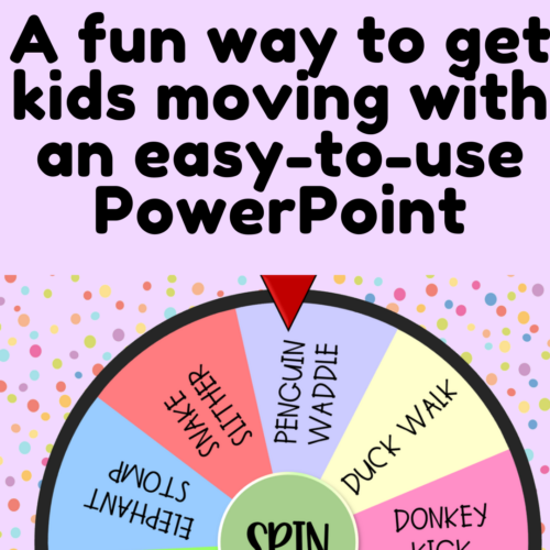 Interactive Spinning Wheel Gross Motor Animal Walk Game - Digital ...