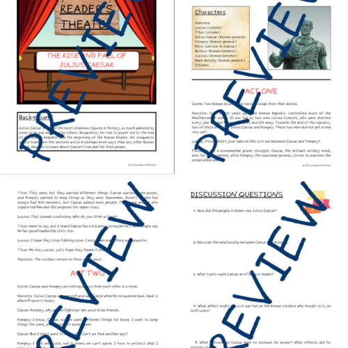 Reader's Theater- Rise & Fall of Julius Caesar - Classful