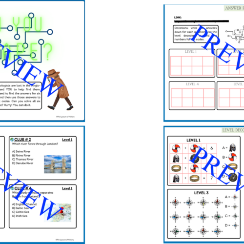 Escape From the Anglo-Saxons Puzzle Activity - Classful