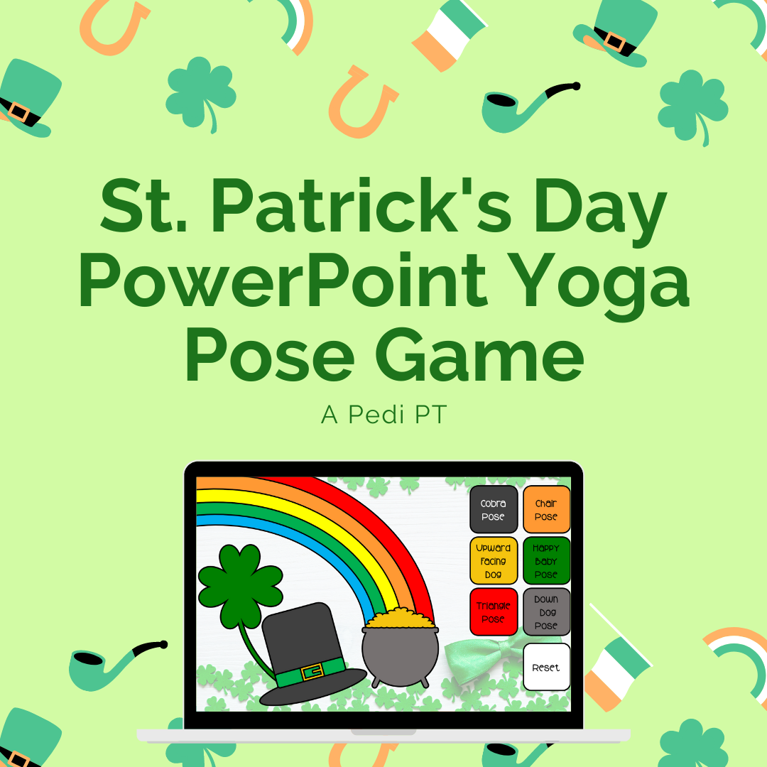 St. Patrick's Day PowerPoint Coloring Movement Game- Gross Motor Fun ...