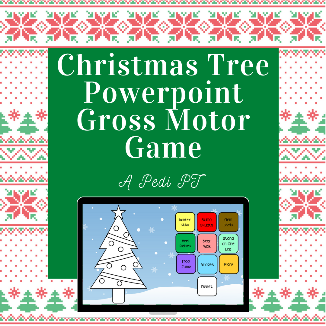 Christmas Tree PowerPoint Coloring Movement Game- Gross Motor Fun ...