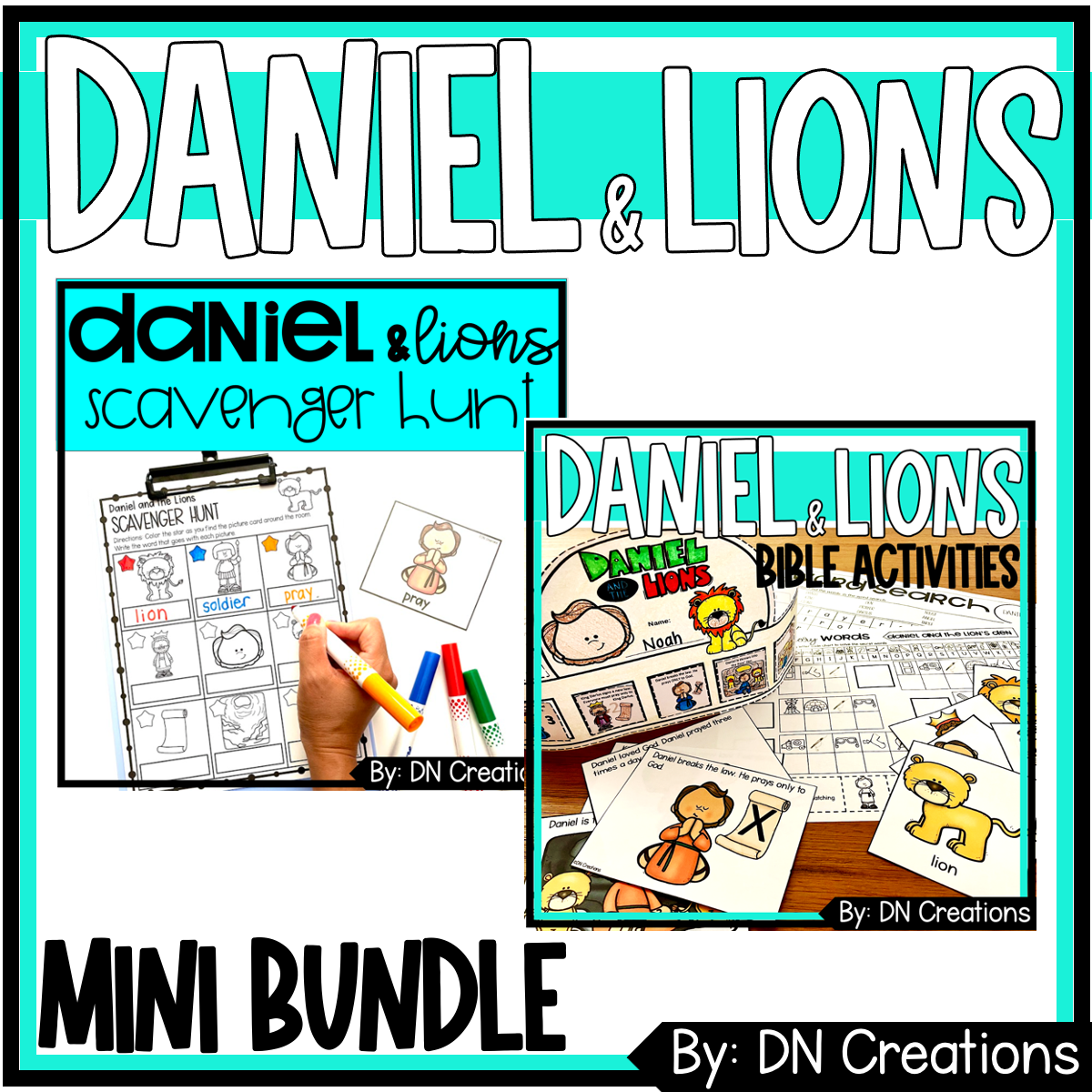Daniel and the Lions Activity Bundle for Daniel 6 Sunday School Bible ...