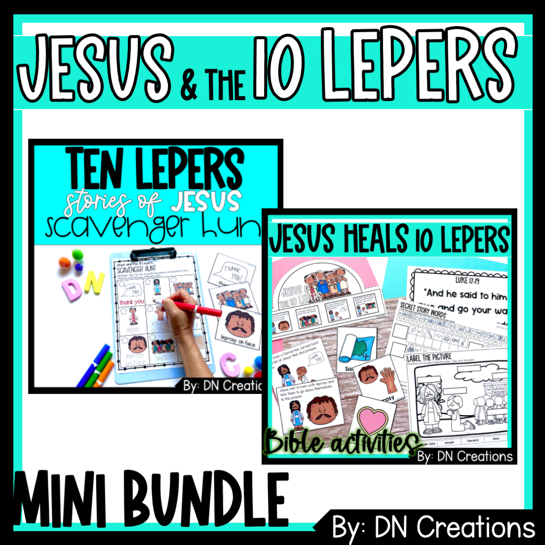 Jesus and the Ten Lepers Activity Bundle for Luke 17 Sunday School ...