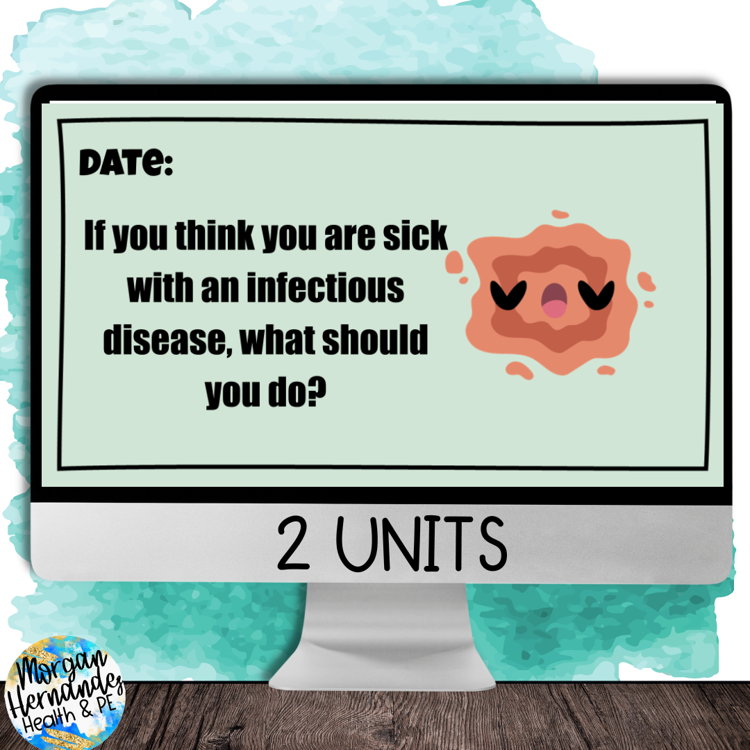 Middle School Health Bell Ringers | Infectious and Non Communicable ...