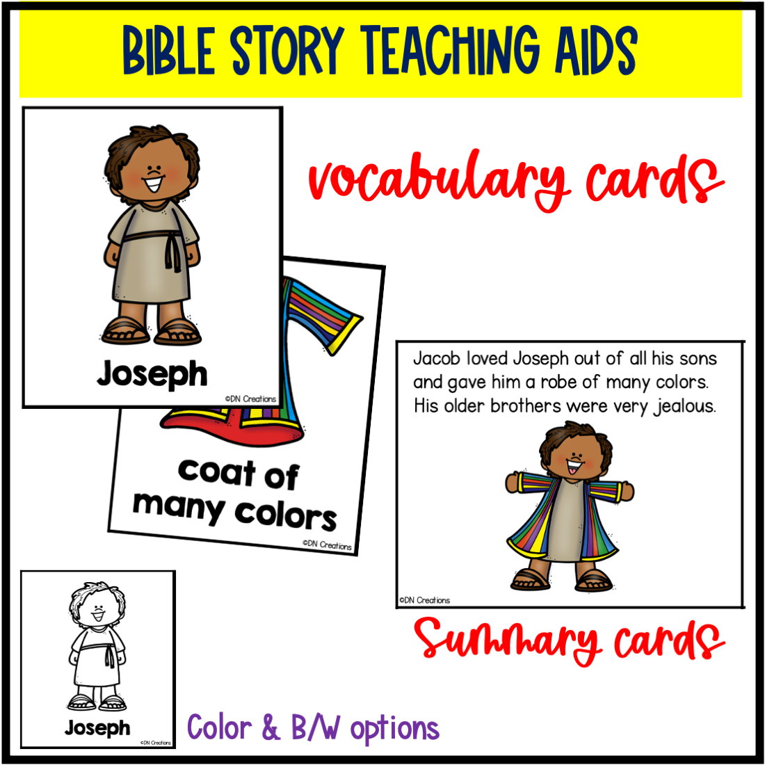 Joseph and His Brothers Bible Activities for Sunday School Bible Lesson ...