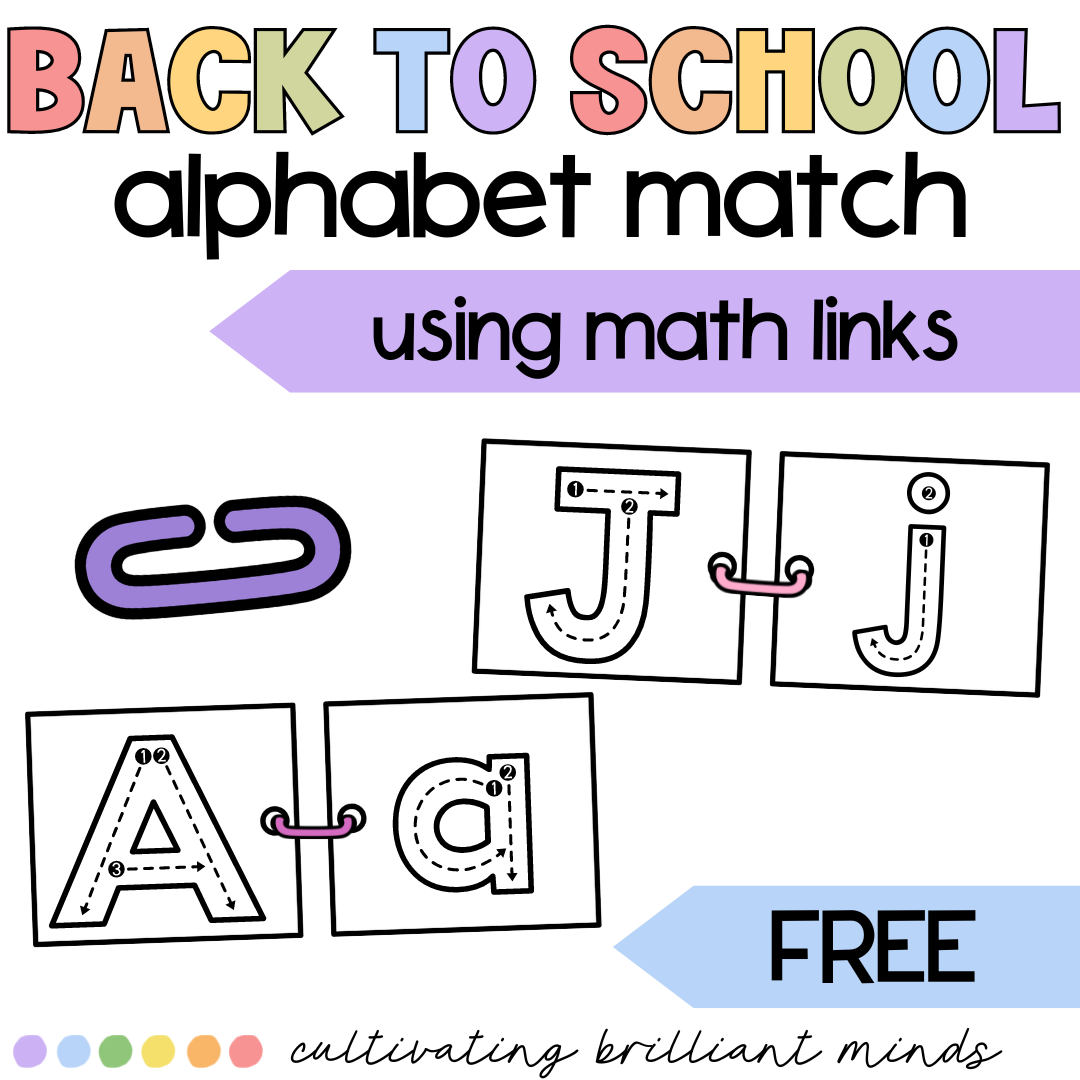 Back to School Alphabet Match | Uppercase and Lowercase Letters ...