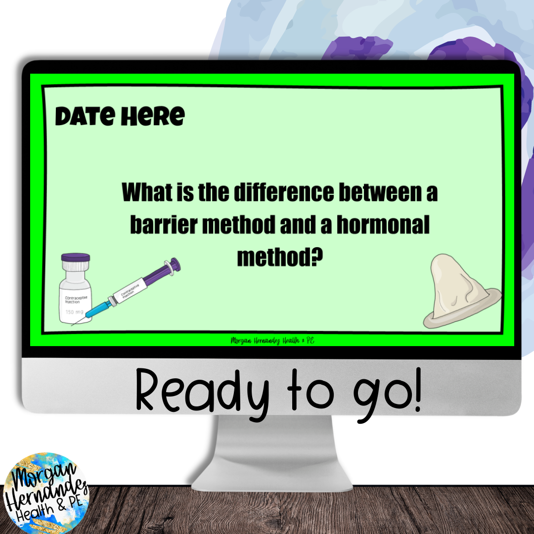 Health Bell Ringers | Reproductive and Sexual Health - Classful