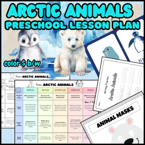 ARCTIC ANIMALS- Preschool Weekly Lesson Plan - Classful