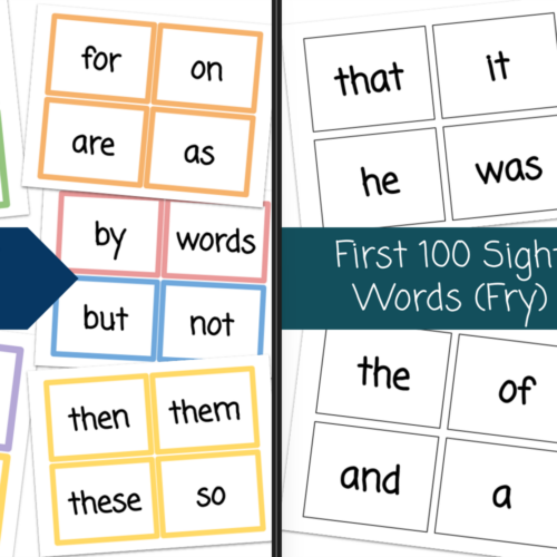 Fry First 100 Sight Word Flashcard Bundle - Classful