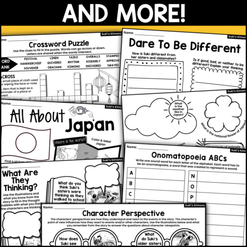 Suki's Kimono Interactive Read-Aloud Activities and Book Companion ...