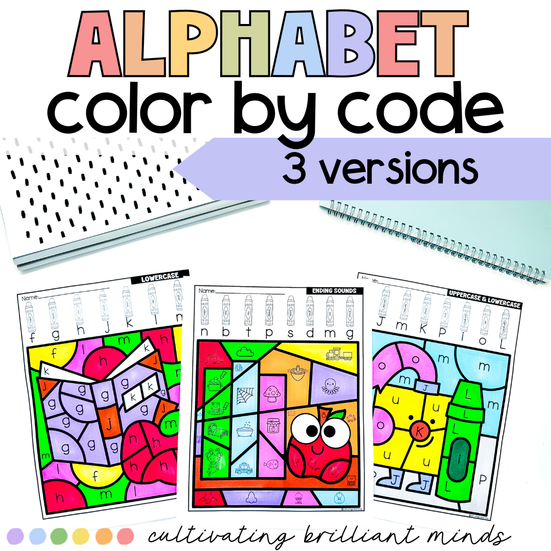 Alphabet Color by Code | Uppercase and Lowercase | Back to School ...