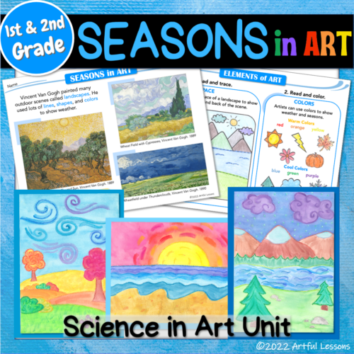 SEASONS in ART Project - Science in Art Lessons - Art Activities 1st ...