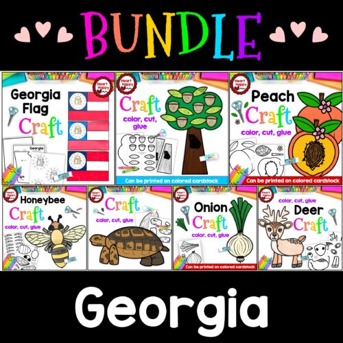 Georgia State Symbols Craft BUNDLE - Classful
