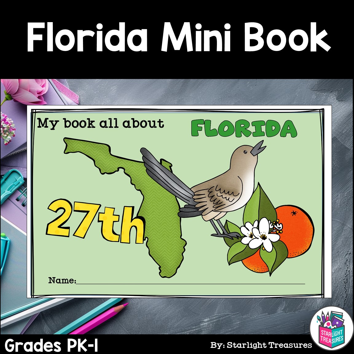 Florida Mini Book for Early Readers - A State Study - Classful