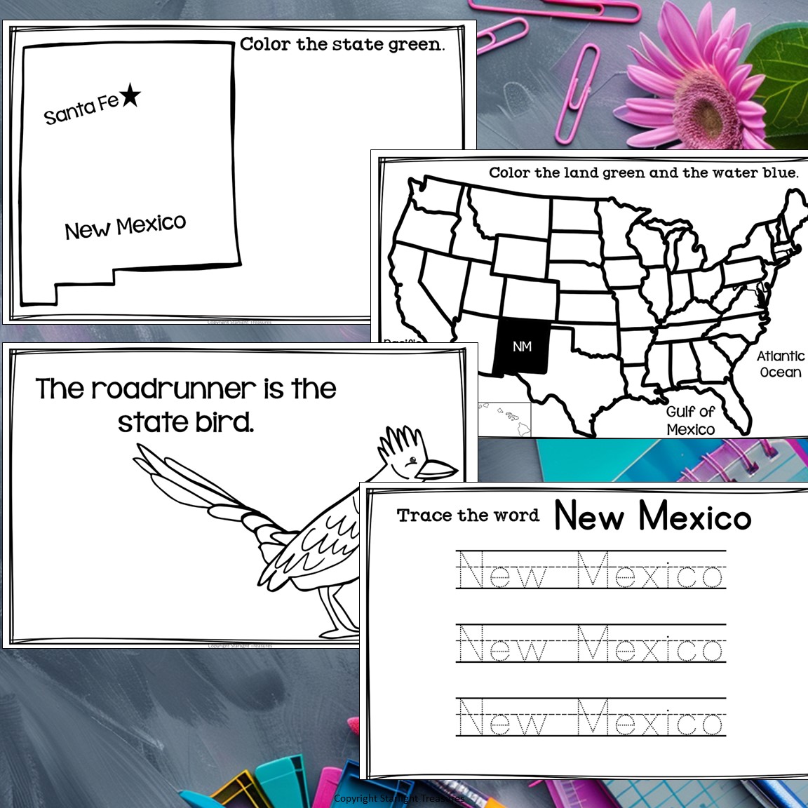 New Mexico Mini Book for Early Readers - A State Study - Classful