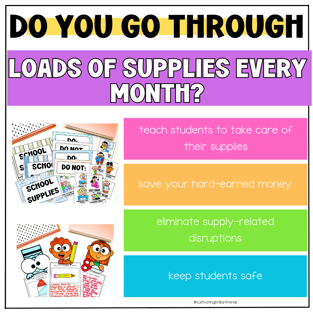 School Supplies Do and Don'ts | Back to School | Taking Care of School ...