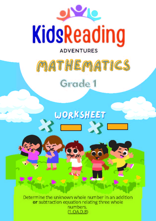Grade 1 Math- Determine the Unknown Whole Number in Addition or ...