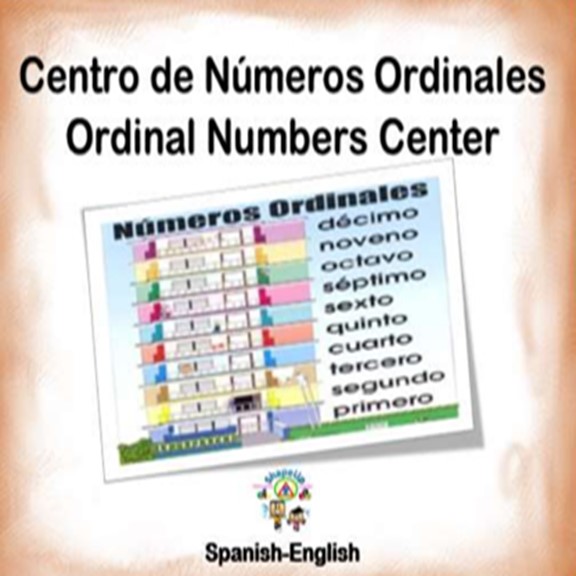 Free Spanish Numeros Ordinales Interactive Center Activity / Ordinal ...