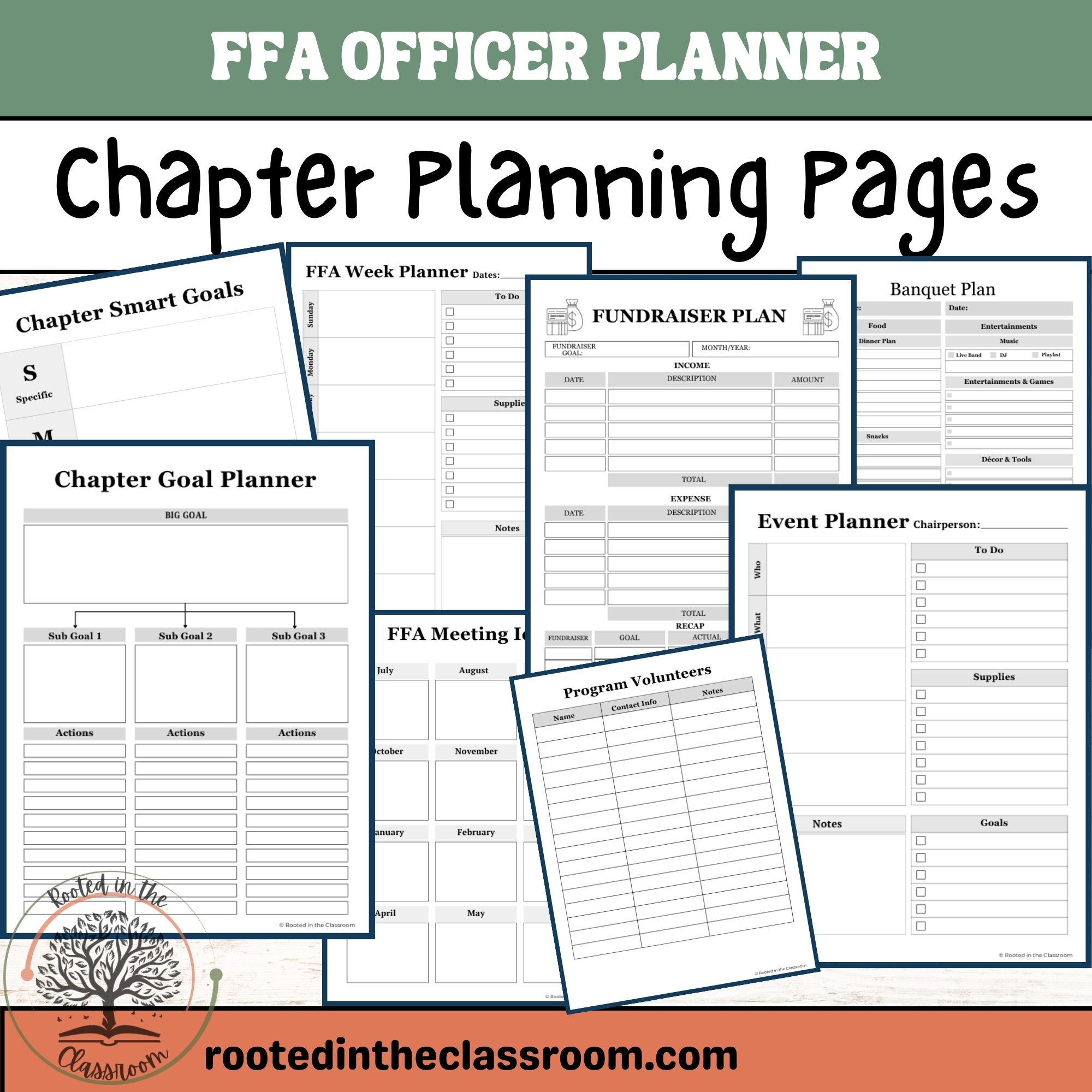 FFA Officer Planner | Officer Book | Great for FFA Officer Retreats ...